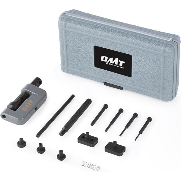 商品名OMT Chain Breaker, 19pc Motorcycle Chain Tool with C Frame 3 Anvils 5 Break Tips, Dirt Bike ATV Motorcycle Chain Brea...