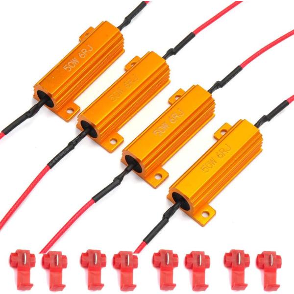 商品名Dreamseek 4個 50w 6ohm 負荷抵抗イコライザー 直し LED電球 高速ハイパーフラッシュ ウィンカー 点滅エラーコードDreamseek 4Pcs 50w 6ohm Load Resistor Equalizer F...
