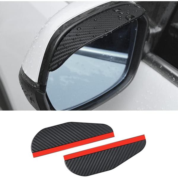 商品名Banseko 2 Pieces Mirror Rain Visor Eyebrow,Sunroof Moldings Side Mirror Visor Rain Guards,Universal Car Rear View Mir...