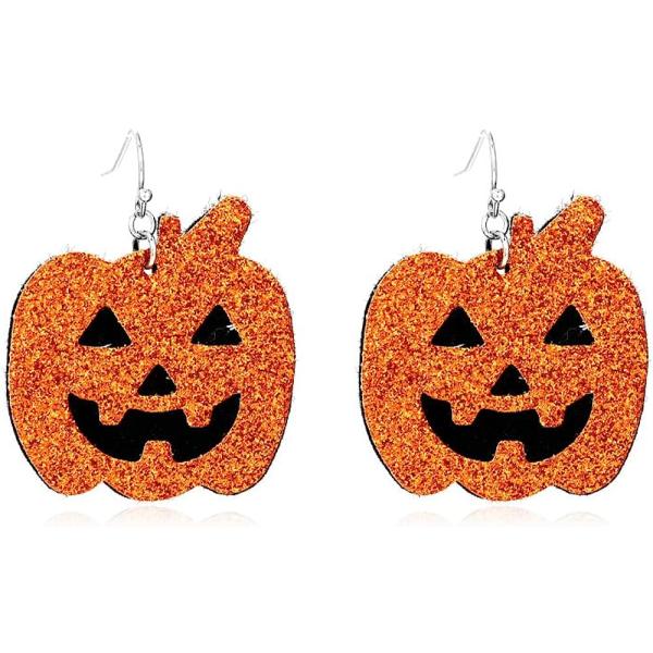 商品名ハロウィン パンプキンイヤリング 女性用 オレンジパンプキンイヤリング 女の子用 かぼちゃイヤリング かぼちゃイヤリング ハロウィンコスチュームアクセサリー, SHalloween Pumpkin Earrings for Women...