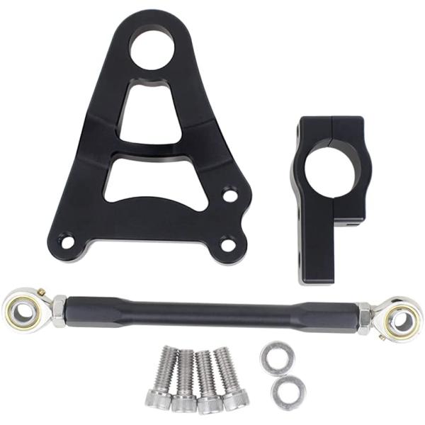 商品名POWERJAMES 4 Piston Rear Brake Caliper Black Mounting Bracket Adapter for Harley 18-2023 Softail PM Arlen Ness Revtec...