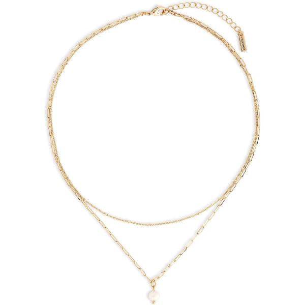 商品名Demdaco Pearls From Within シルバートーン フリーサイズ 真鍮ペンダントネックレス, One Size Fits Most, 金属, 宝石なし。DEMDACO Pearls From Within Silve...