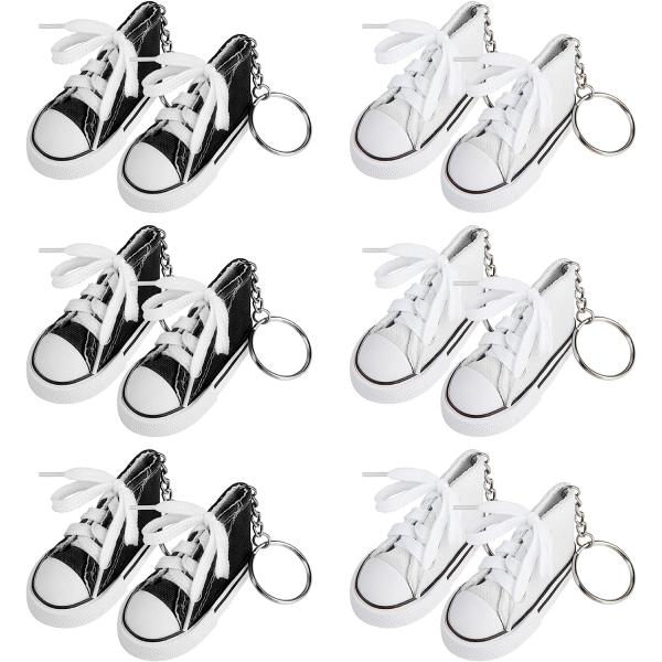 商品名AUEAR、ミニキャンバステニスシューズキーチェーン スニーカーキーチェーン, スタイルF, 12 PackAUEAR, 12 Pack Mini Canvas Sneaker Shoe Keychains Tennis Shoe K...