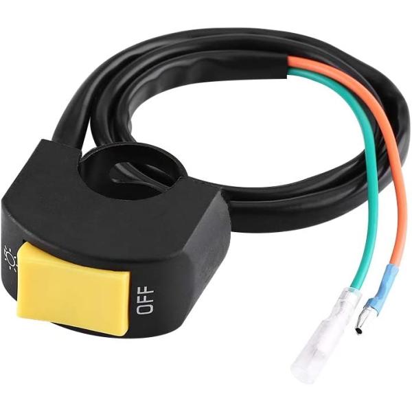 商品名Zerone Motorcycle Handlebar Switch Universal Motorcycle 7/8inch Handlebar Mount LED Headlight On/Off Switch with Butt...