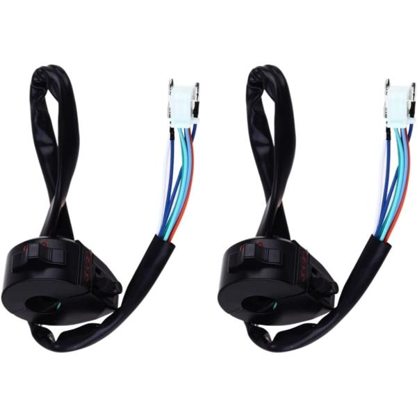 商品名VICASKY Switches 2 Pack Handlebar Switch Motorcycle Handlebar Light Switch Handlebar Switch Mount Motorcycle Handleba...