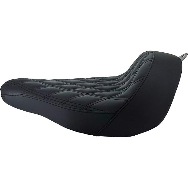 商品名Hoprousa オートバイシート ブラックダイヤモンドレザーソロシート ショートリアフェンダーハーレーダビッドソン 2008-2017 Fat BoyHoprousa Motorcycle Seats,Black Diamond L...