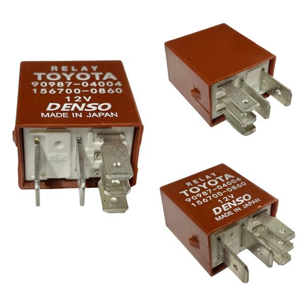 商品名501 Parts 2 Pack Genuine OEM Multi-Purpose Relay Compatible with Toyota/Denso 90987-04004, 156700-0860, 90084-98032ブラ...