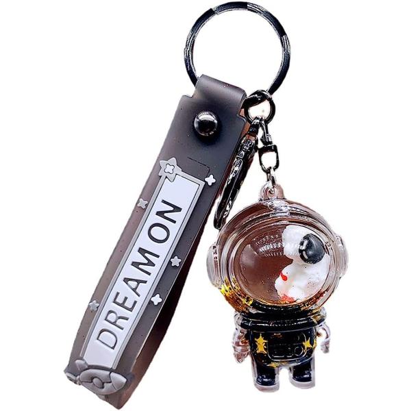 商品名クリエイティブ 宇宙人 キーホルダー 宇宙飛行士 宇宙人 宇宙人 車 キーホルダー ブラック ゴールド アクリルキーホルダー メタル合金 キーリング ペンダント ギフト 男性 女性 カーアクセサリー, ブラック, SmallErgug...