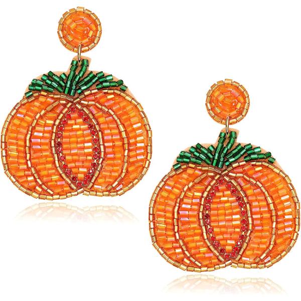 商品名CEALXHENY ハロウィンイヤリング ビーズブーイヤリング 女性用 不気味なゴーストパンプキン ドロップダングルイヤリング ハンドメイド ゴシックコスチューム パーティーイヤリング ホリデーフェスティバルジュエリーギフト, 亜鉛 ...