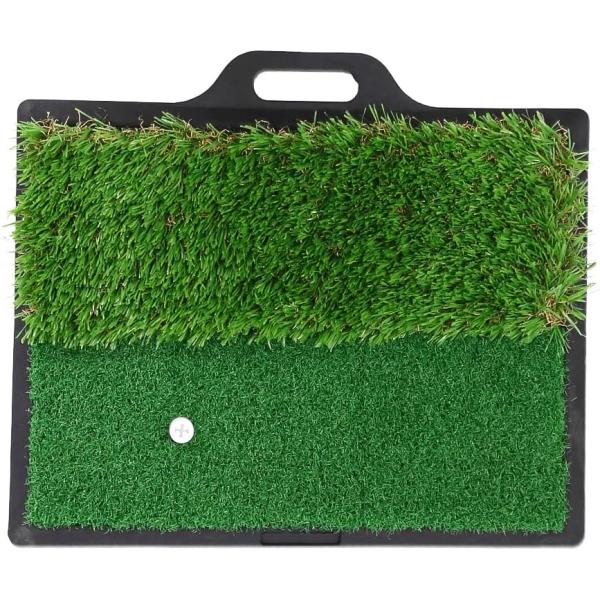 商品名HOW TRUE Dual-Turf Golf Hitting Mat with Heavy Rubber Base, Golf Practice Mat Ideal for Indoor &amp; Outdoor Training...
