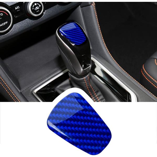 商品名RUIANTE Compatible with Carbon Fiber Gear Shift Lever Knob Top Decorative Trim Sticker for Subaru Forester 2019-2023 ...