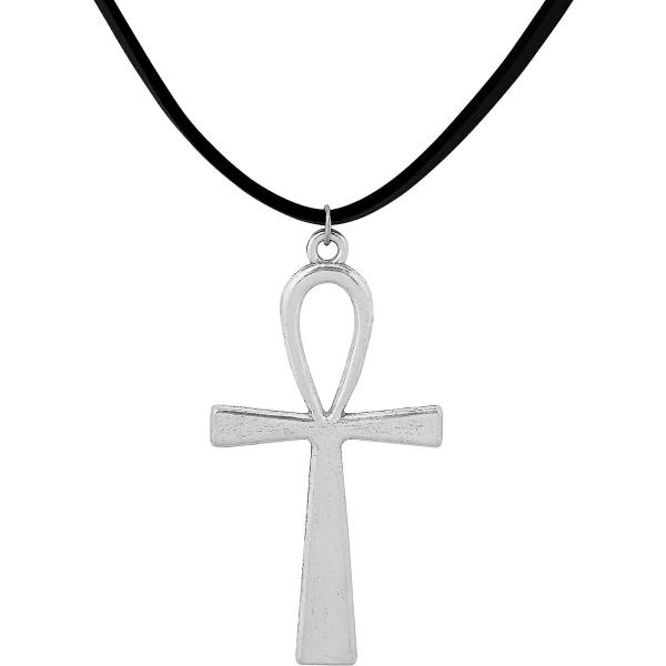 商品名Sacina Goth Ankh クロスネックレス 亜鉛合金アンククロスペンダント ゴスネックレス ハロウィン クリスマス 新年 ジュエリーギフト 女性用, 亜鉛, 宝石なし。Sacina Goth Ankh Cross Neckla...