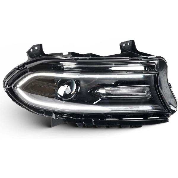 商品名Partzer ヘッドライトアセンブリ [HID/キセノンタイプ] 2015 2016 2017 2018 2019 2020 2021 2022 Dodge Charger ヘッドライト LED DRL ウィンカー プロジェクター ...