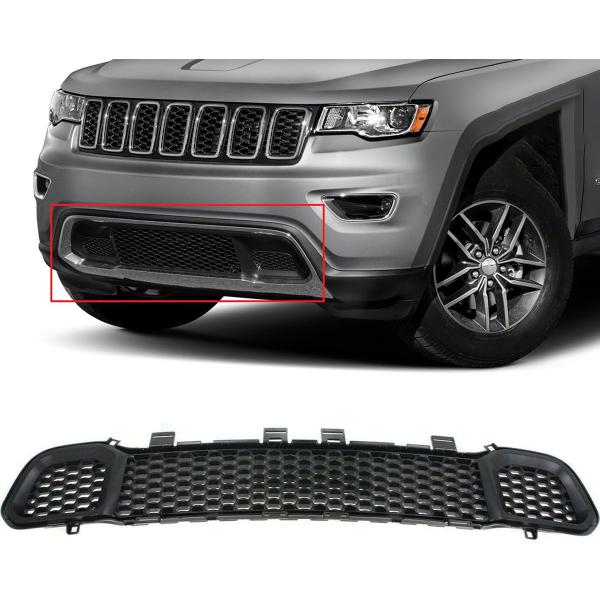 商品名Partzer Front Bumper Cover Grille Grille Shell Grill Frame Molding Trim Compatible With 2014-2018 Jeep Cherokee CH103...