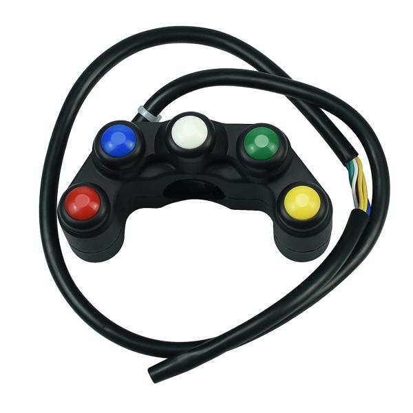商品名Yunnyp Universal 5 Button switches 7/8 22mm HandlebarSwitches Headlight Horn Turn Signal Handlebar Switches Compatibl...