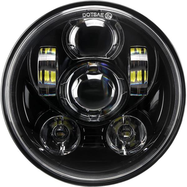 商品名ToKnoMe 5-3/4 5.75 inch LED Headlight Compatible with Harley Davidson Dyna Sportster Iron 883 1200 Low Rider XLH883 S...