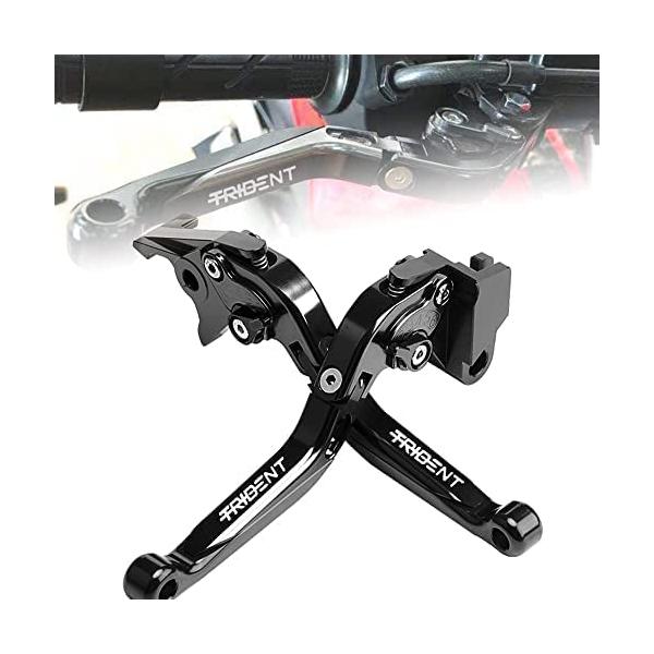 商品名Trident 660 2021 Trident660 2022 ハンドルブレーキクラッチ バイクアクセサリー 折りたたみブレーキクラッチレバーVORILES for Trident 660 2021 Trident660 2022 ...