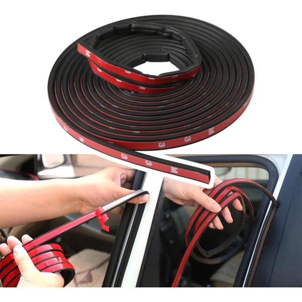 商品名Miytsya 1 PC Car Windshield Weather Strip, 16.4Ft Car Windows Sound Insulation Rain Strip, Door Rubber Sealing Decora...