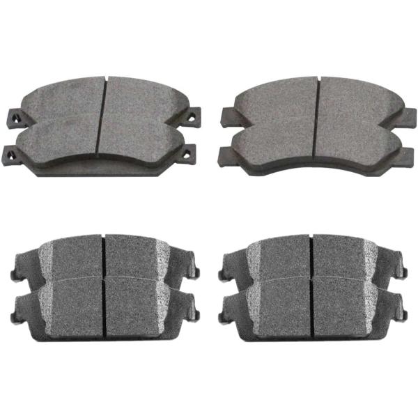 商品名AutoShack BRKPK555 8pcs Front and Rear Ceramic Brake Pad Set Replacement for GMC Sierra 1500 Yukon XL Cadillac Escala...