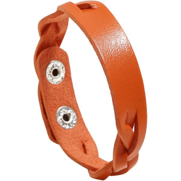 商品名Bracelet Versatile Simple Bracelet Ladies with Colorful Knit Leather Accessories Bracelets Thick Small Hoop Earrings ...