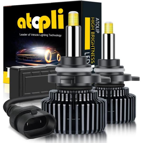 商品名ATOPLI 9012 Hir2 LEDヘッドライト電球 360度 6面LED CSPチップ 20000LM スーパーブライトホワイト 6000k アップグレード車用ヘッドランプ変換キット プラグアンドプレイ 2個パックATOPLI ...