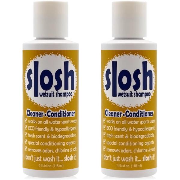 商品名Jaws, Slosh Wetsuit &amp; Swimsuit Cleaner Conditioner, All-in-One Cleaner Removes Salt, Chlorine, and Odors, 4oz. (P...