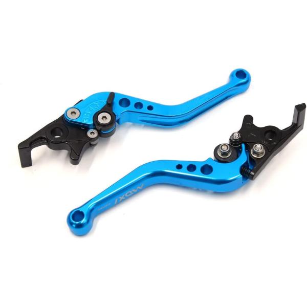 商品名Qtqgoitem Pair Blue 6 Adjustable Positions Front Rear Disc Brake Levers Set for Motorcycle (Model: 984 fef 206 4eb ce...