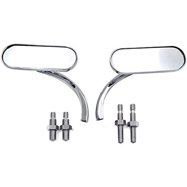 商品名HASkulle Motorcycle Custom Mini Oval Mirrors Compatible with Harley Davidson Sportster Dyna Softail, Mirrors Accessor...
