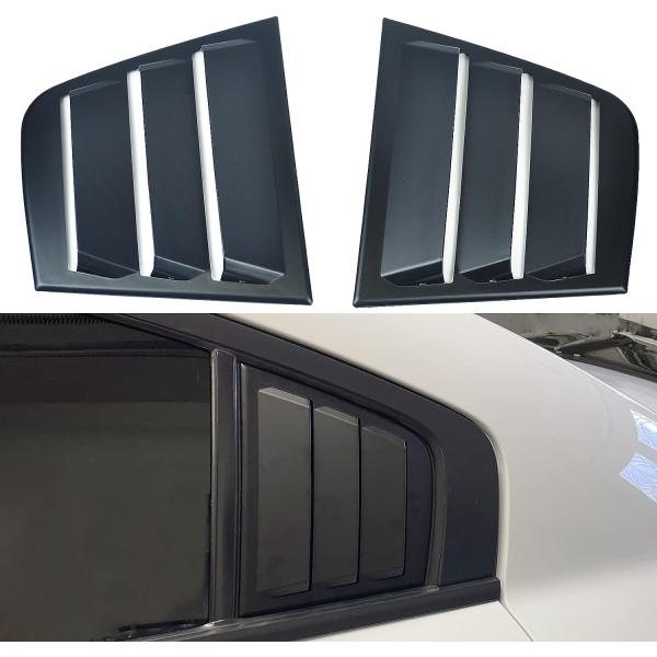 商品名for Dodge Charger 2011-2023 Rear Side Window Louvers, Racing Style Louvers Air Vent Scoop Shades Cover Blinds 1Pair -...