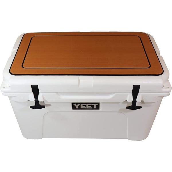 商品名DIME CAST EVAフォームクーラーパッド 滑り止め マリンフロアボートデッキ YETI 35 45用 (35、プレーン、ベベルエッジ、チーク/ブラック)DIME CAST Eva Foam Cooler Pad Non Ski...