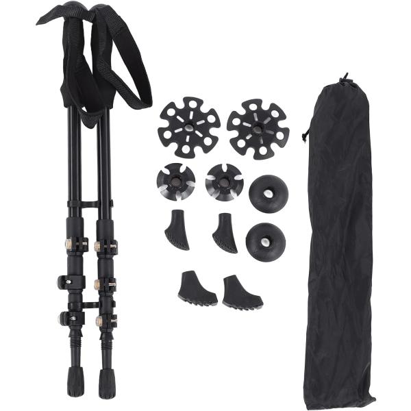 商品名Vakitar 2pcs Hiking Poles Collapsible and Ultralight Aluminum Walking Sticks for Hiking Climbing Backpacking Portable...