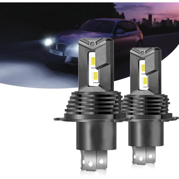 商品名Miytsya 2 Pack H4 Super Bright LED Headlight Bulbs, Waterproof Dustproof Front Illumination Fog Light, Powerful Spotl...