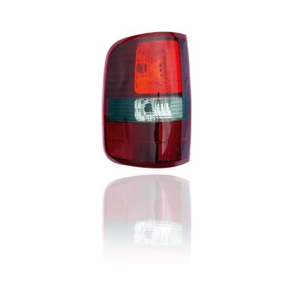 商品名Tail Light - Compatible/Replacement for '06-08 Ford F-150 Lariat/Harley Davidson Styleside Bed - Smoked Dark Red Inte...