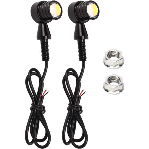 商品名Motorcycle Turn Signal Lights, 1 Pair LED Turn Signal Indicators, DC 12V Amber Yellow Front Rear Turn Signal Blinker ...