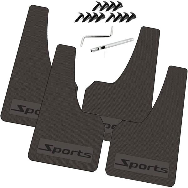 商品名QUYDDC Lサイズ ユニバーサルソフト接着剤 高耐久 スプラッシュガード 泥よけフェンダー - 汚れ/スラッシュ保護 簡単取り付け (フロント/リアタイヤ4個) トラック、オフロード車、大型、バン、ブラックQUYDDC Large...