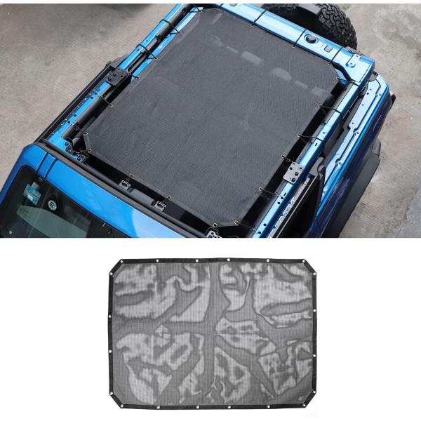 商品名Sunshade Mesh Shade Top Bikini Cover Provides Roof UV Sun Protection for Ford Bronco 2 Door 2021 2022 2023,Blackブランド：...