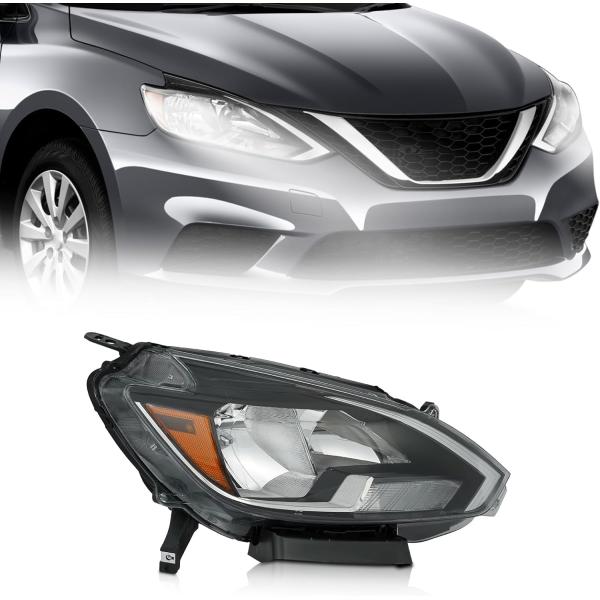 商品名Partzer ヘッドライトアセンブリ 2016 2017 2018 2019 日産 セントラ ハロゲン ヘッドライトヘッドランプ 交換用 RH 助手席側 | 260103YU0A / NI2503244Partzer Halogen...