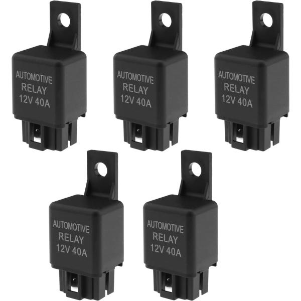 商品名5PCS Car Relay 12V 40A 4 Pin SPDT Relay Automotive Relay for Car Alarm Remote Start HID Headlight Pop Door Trunk Rele...