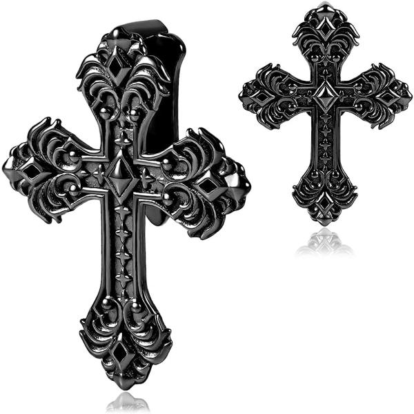 商品名Maxbott 1組 10mm ステンレススチール クロスイヤーウェイト ピアス ハンガー ゲージ ボディジュエリー エクスパンダー ストレッチャー, 00G(10mm), ステンレス鋼, ステンレススチールMaxbott 1 Pai...