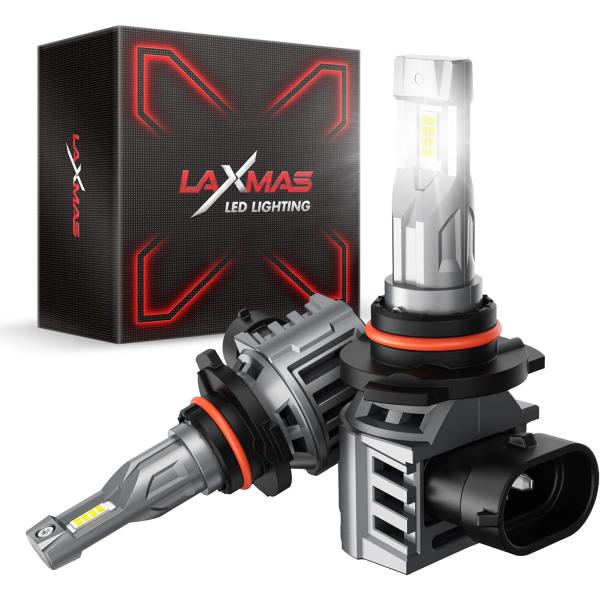 商品名Laxmas 9005/HB3 Powersports Bulbs for ATV/UTV, 18000LM 70W 600% Super Brightness, 6500K Cool White, Plug and Play, Wi...