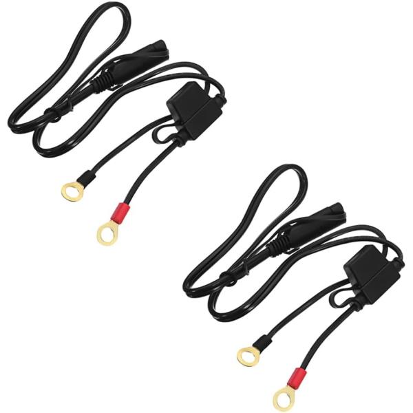 商品名Motorcycle SAE Quick Disconnect Extension Cable Adapter, 2 FT SAE to O Ring Terminal Harness with 10A Fuse 2 Pin Plug...