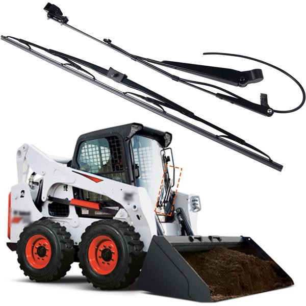 商品名Windshield Wiper Arm &amp; Wiper Blade Compatible with Bobcat Skid Steer/Compact Track Loader Models T450 T550 T590 T...
