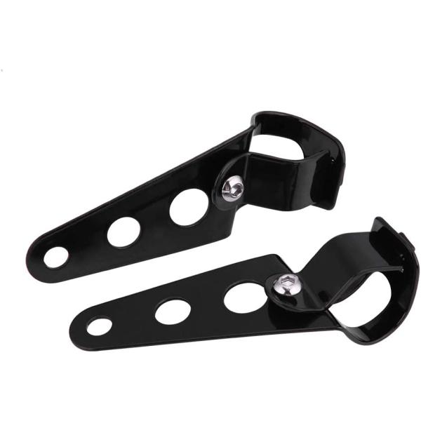 商品名Headlight Mount Support, Headlight Bracket Glossy Sturdy High Strength for Motorcycle(Black)ブランド：Kadimendium商品サイズ：def...