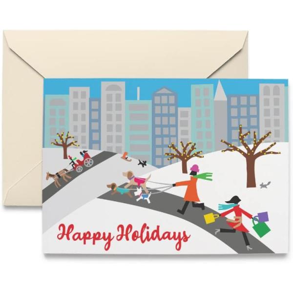 商品名R. Nichols Holiday Central Park Cards Pack of 10ブランド：R. Nichols商品サイズ：商品番号：色：Natural color素材：