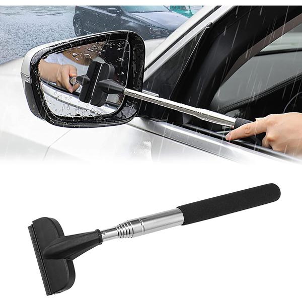商品名Car Rear-View Mirror Wiper,Mini Rearview Portable Mirror Wiper with Squeegee,Decontamination and Water Mist Removal,T...