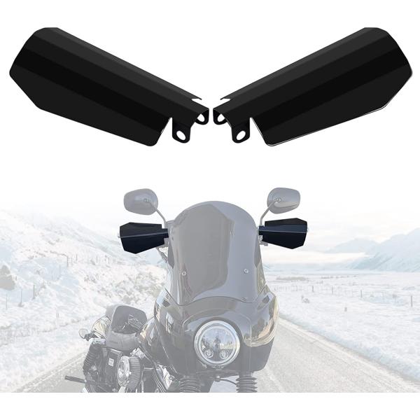 商品名ANONEMOTO Motorcycle Handguard, Black Coffin Cut Hand Guards Stainless Steel Compatible for Harley 2014-2023 Touring ...