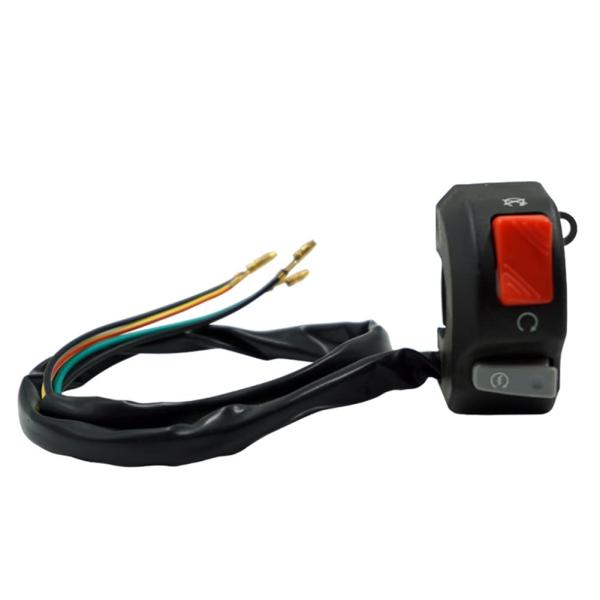 商品名Lirun 7/8"" 22mm Handlebar Start Kill Light ON/Off Switch Motorcycle Switch Universal for Headlight Horn Fog Light En...