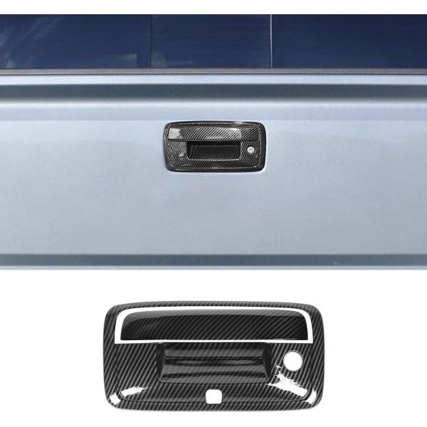 商品名RT-TCZ Carbon Fiber Tailgate Trunk Rear Door Handle Cover Trim Decoration Exterior Accessories for Chevrolet Colorado...