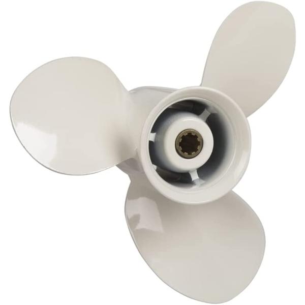 商品名MiBarco 9 1/4x9-J OEM アルミニウム合金ボートプロペラ ヤマハ 9.9HP 15HP 船外機 63V-45945-10-EL 9.25x9,8スプライン歯MiBarco 9 1/4x9-J OEM Aluminum...