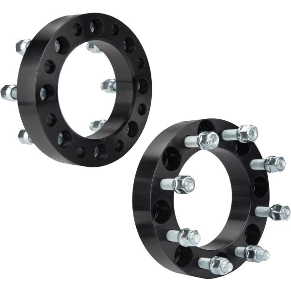 商品名KAX Automotive Replacement Wheel Spacers Adapters, Hubcentric, 1.5"" Thick 8x170 to 8x6.5 Wheel Adapter Spacers M14x1...